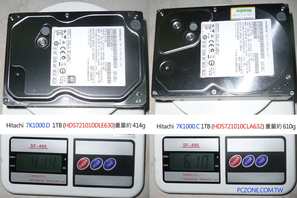 Hitachi HDS721010DLE630 第一款單碟1TB的3.5吋硬碟簡易測試 - PCZONE 討論區